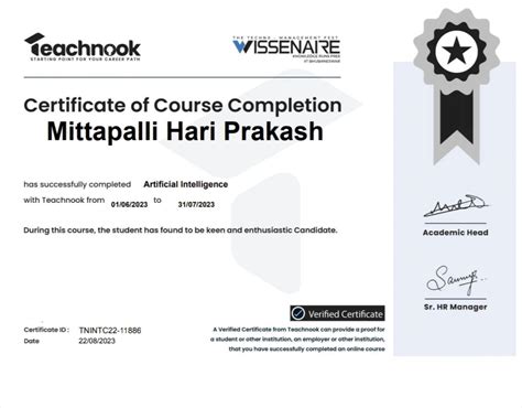 Hari Prakash On Linkedin Artificialintelligence Ai Teachnookinternship Machinelearning