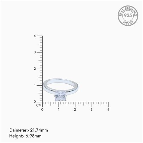 Silver Solitaire Ring