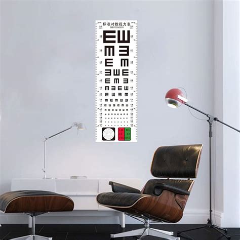 Iplusmile Eye Chart With Height Measurement Waterproof Visual Testing Chart Snellen Eye Chart
