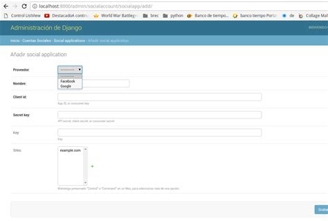 Login Social Con Django Allauth