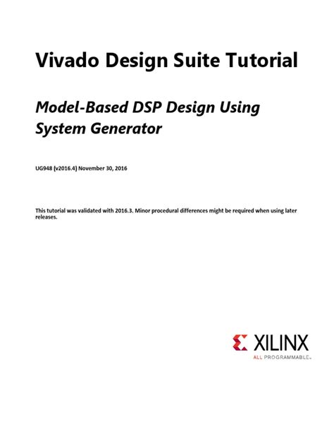 Ug948 Vivado Sysgen Tutorial Pdf