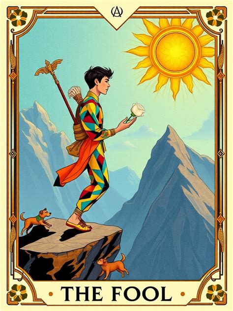 Young Man With Rose Walking Cliff Edge в 2024 г Таро Карты таро