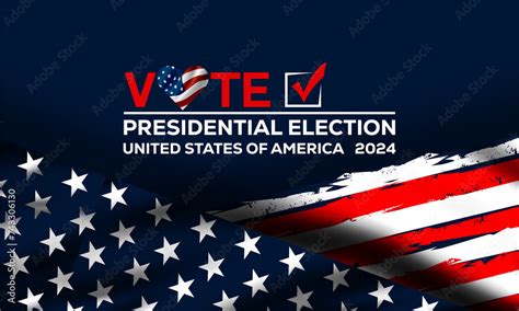 Usa 2024 Presidential Elections Event Banner Background Card Poster