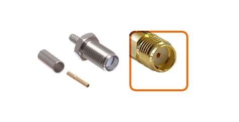 Connecteur SMA femelle à sertir pour câble coaxial 2 7mm