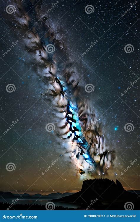 Under The Milky Way Stock Illustration Illustration Of Looking 288870911