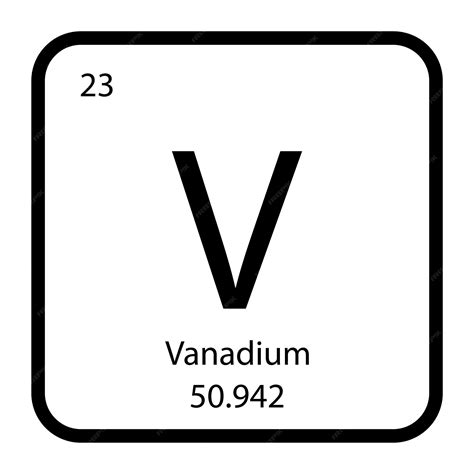 Premium Vector Vanadium Icon Vektor