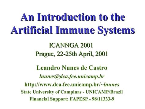 2001 An Introduction To Artificial Immune Systems Ppt