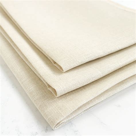 Platinum Cashel Linen Fabric 28 Count Stitched Modern