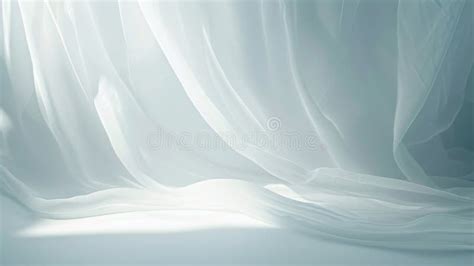 Soft Flowing White Fabric Background Generative Ai Stock Image Image Of Wallpaper Closeup