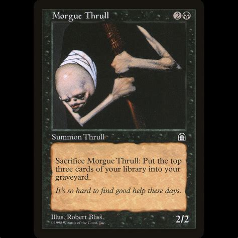 Mtg Morgue Thrull Stronghold Pl Madtoyz