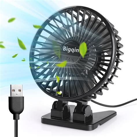 Bigqin Mini Usb Fan Desk Fan Small But Powerful 3 Speeds