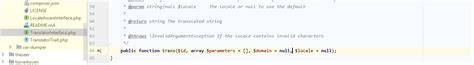 Declaration Of Symfony Component Translation TranslatorInterface