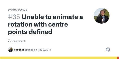Unable To Animate A Rotation With Centre Points Defined Issue 35