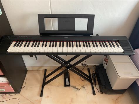 Yamaha NP Portable Keyboard W Stand Pedal Hobbies Toys Music Media Musical