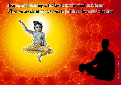 Hearing While Chanting Spiritual Quotes By ISKCON Desire Tree