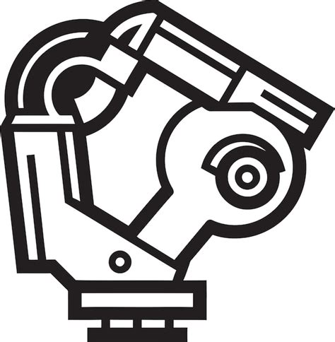 Detailed Vector Art Of A High Tech Robotic Arm For Use In Robotics Industrial Design And