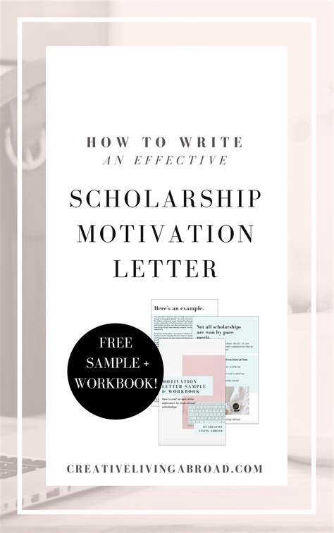 How To Write An Effective Scholarship Motivation Letter Creative