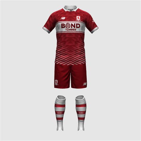 Middlesbrough Home Kit Concept FIFA Kit Creator Showcase