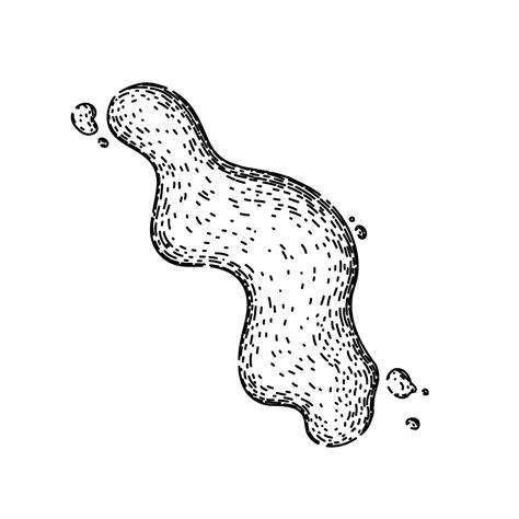 Isolated Water Puddle Sketch Hand Drawn 46344492 Vector Art At Vecteezy