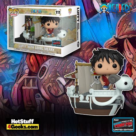 Luffy With Going Merry Funko Pop Nycc 2022 Con Sticker One Piece