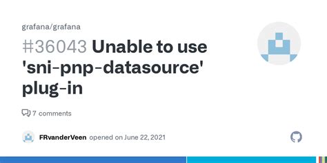Unable To Use Sni Pnp Datasource Plug In · Issue 36043 · Grafanagrafana · Github
