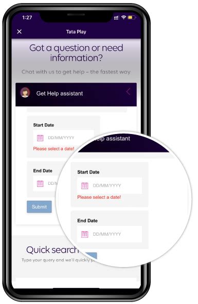 Temporary Suspend Dth Connection Select A Start End Date
