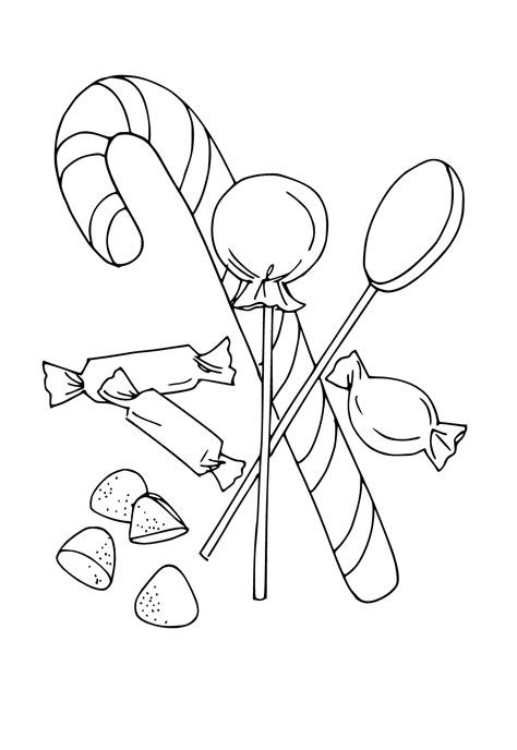 Gratis Målarbild December Sötsaker Att Skriva Ut För Vuxna Och Barn Tjejer Och Pojkar