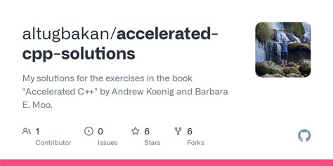 GitHub Altugbakan Accelerated Cpp Solutions My Solutions For The Exercises In The Book