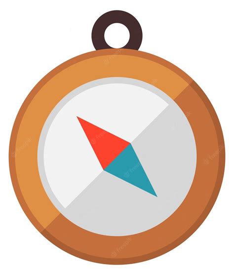 Premium Vector Compass Color Icon Marine Navigation Tool Symbol