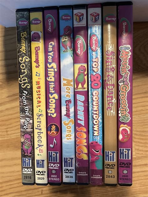 Barney Dvd Lot Of Grelly Usa