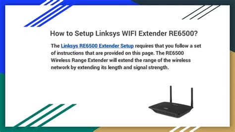 PPT How To Setup Linksys WIFI Extender RE6500 PowerPoint