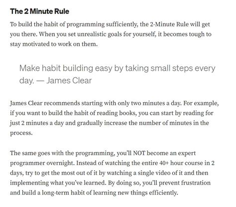 Vidhu Chauhan On Linkedin 2 Minute Rule To Become A Master At Coding