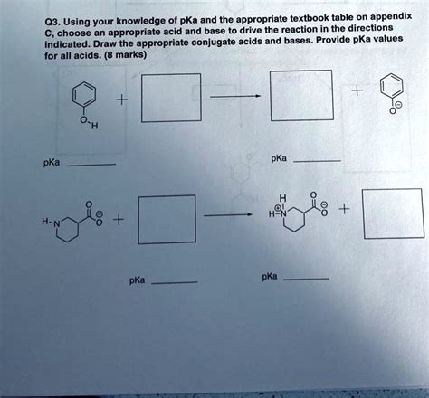 Solved 03 Using Your Knowledge Of Pka And The Appropriate Textbook Table On Appendix C Choose
