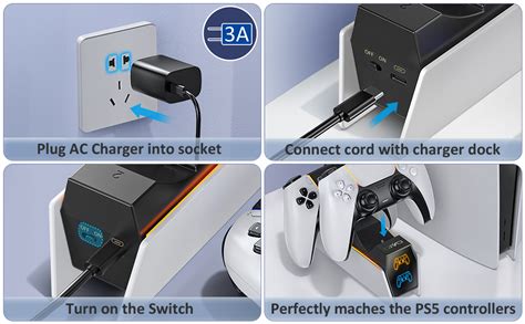 Ps5 Controller Charger Compatible With Dualsense And Edge Controller Oivo 2 0 H Fast Ps5 Charging