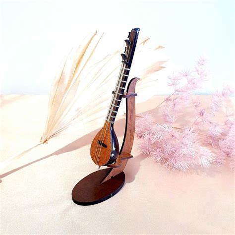 Wooden Miniature Mini Setar Instrument Home Decoration Persiancraftsgallery
