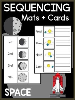 OUTER SPACE Sequencing Mats Cards Sequence Of Events Simple Ordering