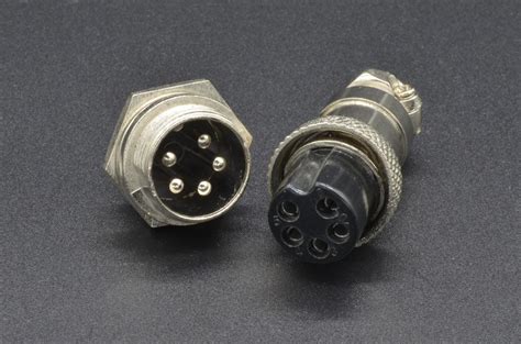 5 Pin Chassis Connector Panel Mount M F BC Robotics