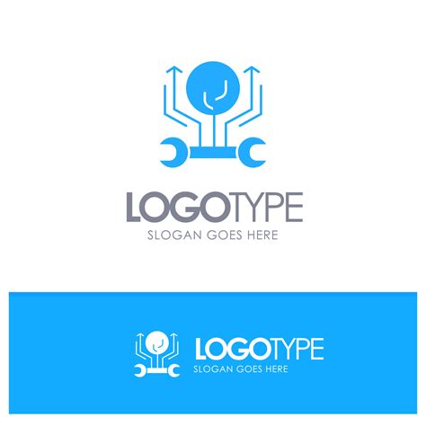 Development Engineering Growth Hack Hacking Blue Solid Logo With Place