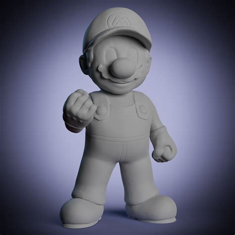 Archivo STL La Figura De Mario Modelo Para Descargar E Imprimir En