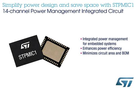 Fully Integrated Power Management Ic From Stmicroelectronics Saves
