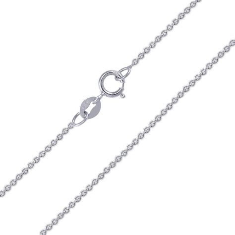 14k Solid White Gold Rolo Necklace Chain 09mm 16 24 Cable Link
