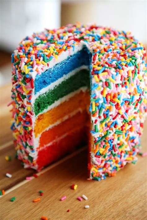 Easy Rainbow Cake The Comfort Of Cooking