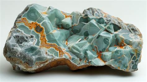 Premium Photo Variscite Element On White Background Generative AI