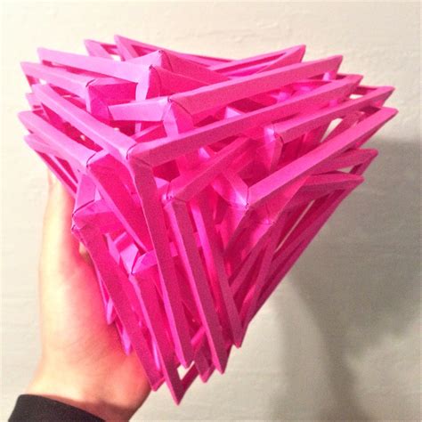 16 Interlocking Tetrahedra By Me This Design Was Somethi… Flickr