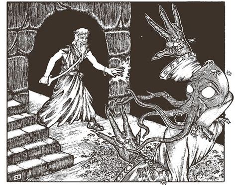 Erol Otus Illithid Mind Flayer From Rogues Gallery 1980