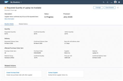 Situation Handling SAP Fiori For Web Design Guidelines