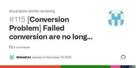Conversion Problem Failed Conversion Are No Longer Outputting A