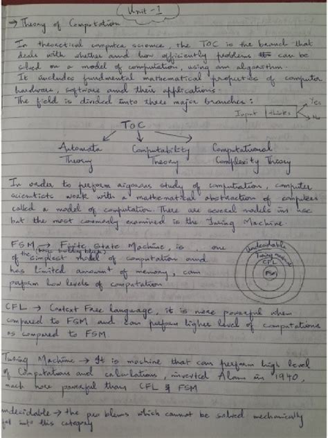 Toc Notes Pdf