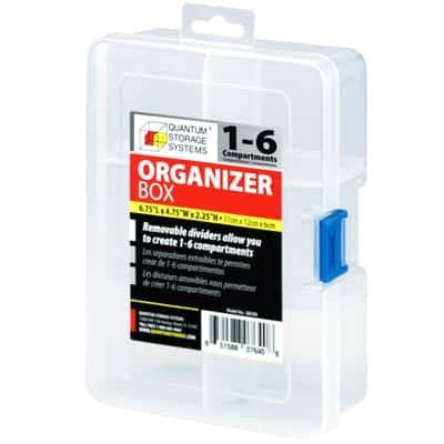 Quantum Storage Systems® Clear 1 6 Compartment Storage Boxes Michaels