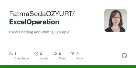 github fatmasedaozyurt exceloperation excel reading and writing example